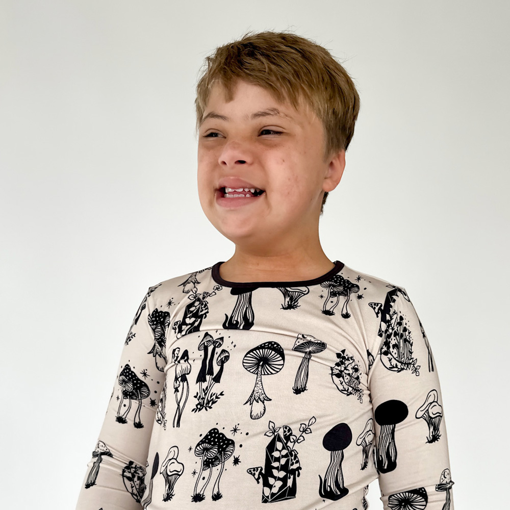 Fairyland Hazel Mushroom 2-Piece Pajamas - Tiny Knot Co.